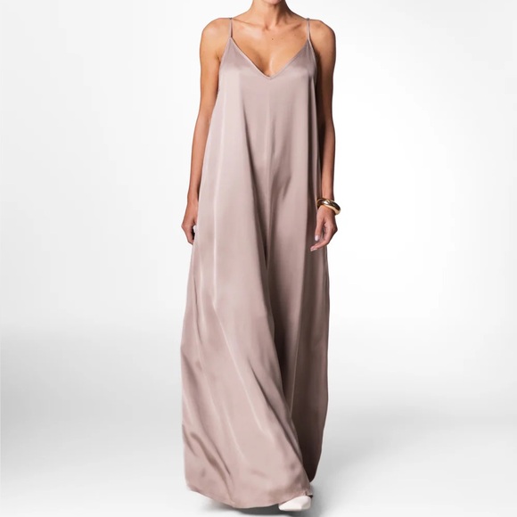 Jaki | Pants & Jumpsuits | Jaki Satin Jumpsuit | Poshmark
